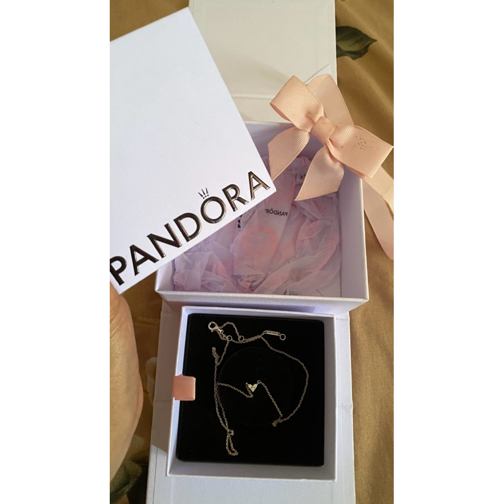 Jual pandora triple stone heart | Shopee Indonesia