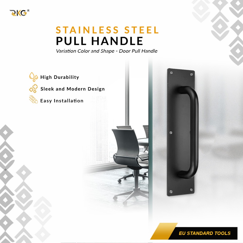 Jual Pull Handle Push Plate Stainless Steel Door Handles | Shopee Indonesia