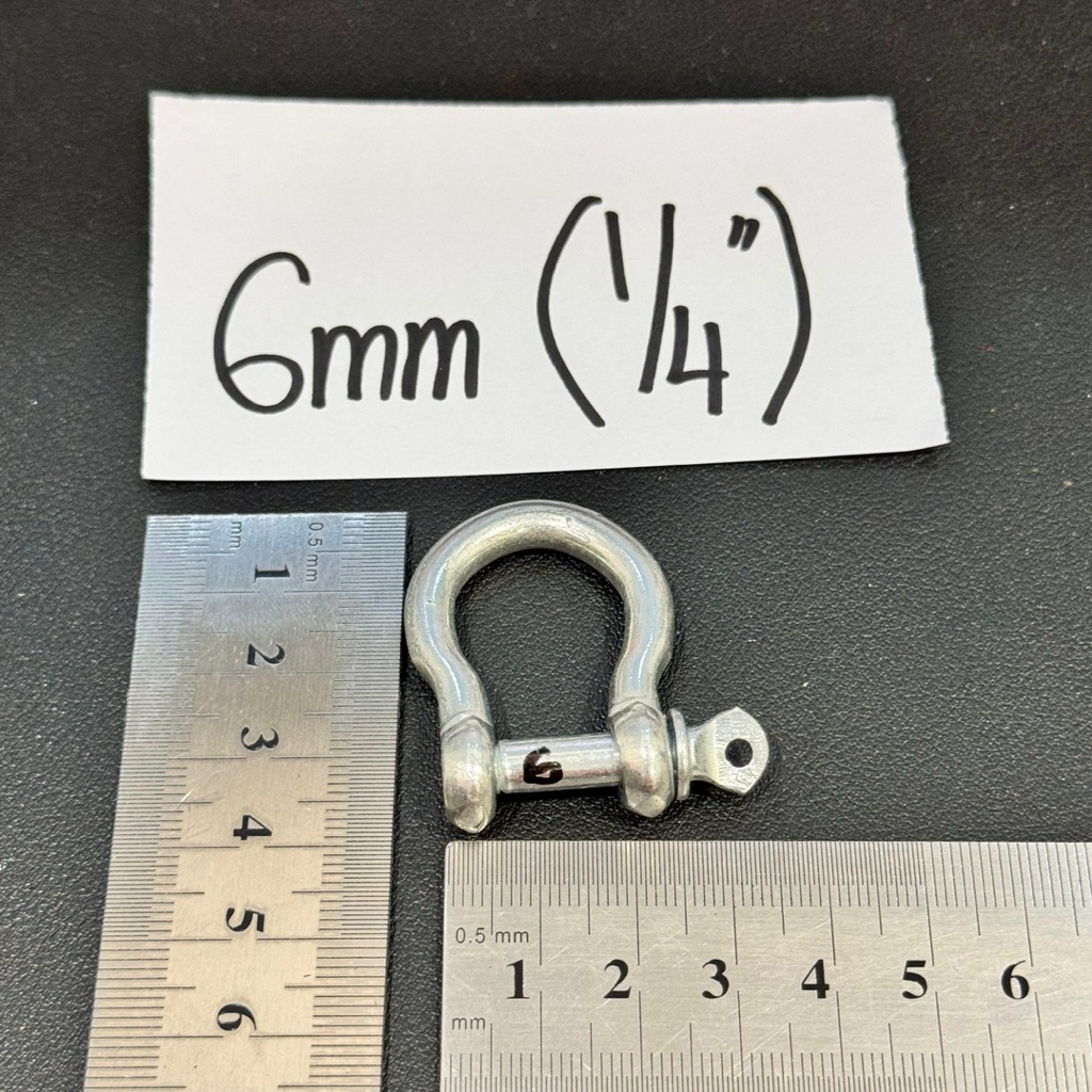 Jual SHACKLE OMEGA BULAT 6mm ( 1/4” inci ) sekel rantai besi 6mili ...