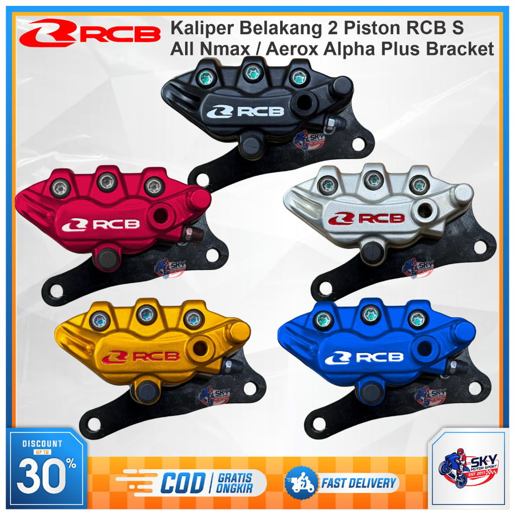 Jual Kaliper Belakang RCB S Series Nmax Old / Nmax New Aerox Alpha 2 Piston Original | Shopee ...