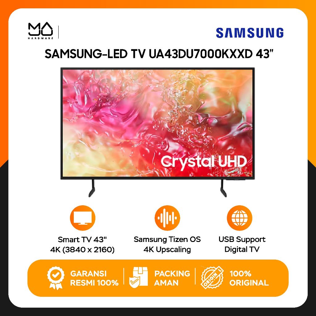 Jual Samsung Smart TV 43 inch Crystal UHD 4K DU7000 - UA43DU7000KXXD ...