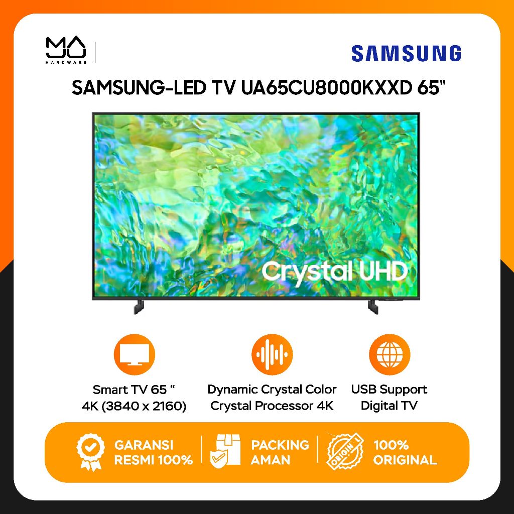 Jual Samsung 65CU8000 65 Inch Crystal UHD 4K Smart LED TV UA65CU8000K - Garansi Resmi | Shopee ...