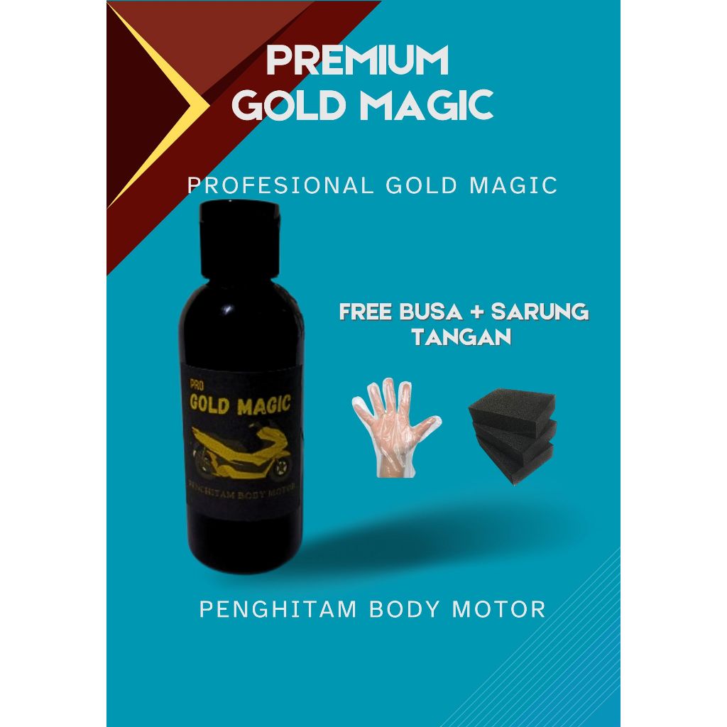 Jual ( HOT RILIS ) Penghitam Body Trim Motor GOLD MAGIC 70ML / Semir ...