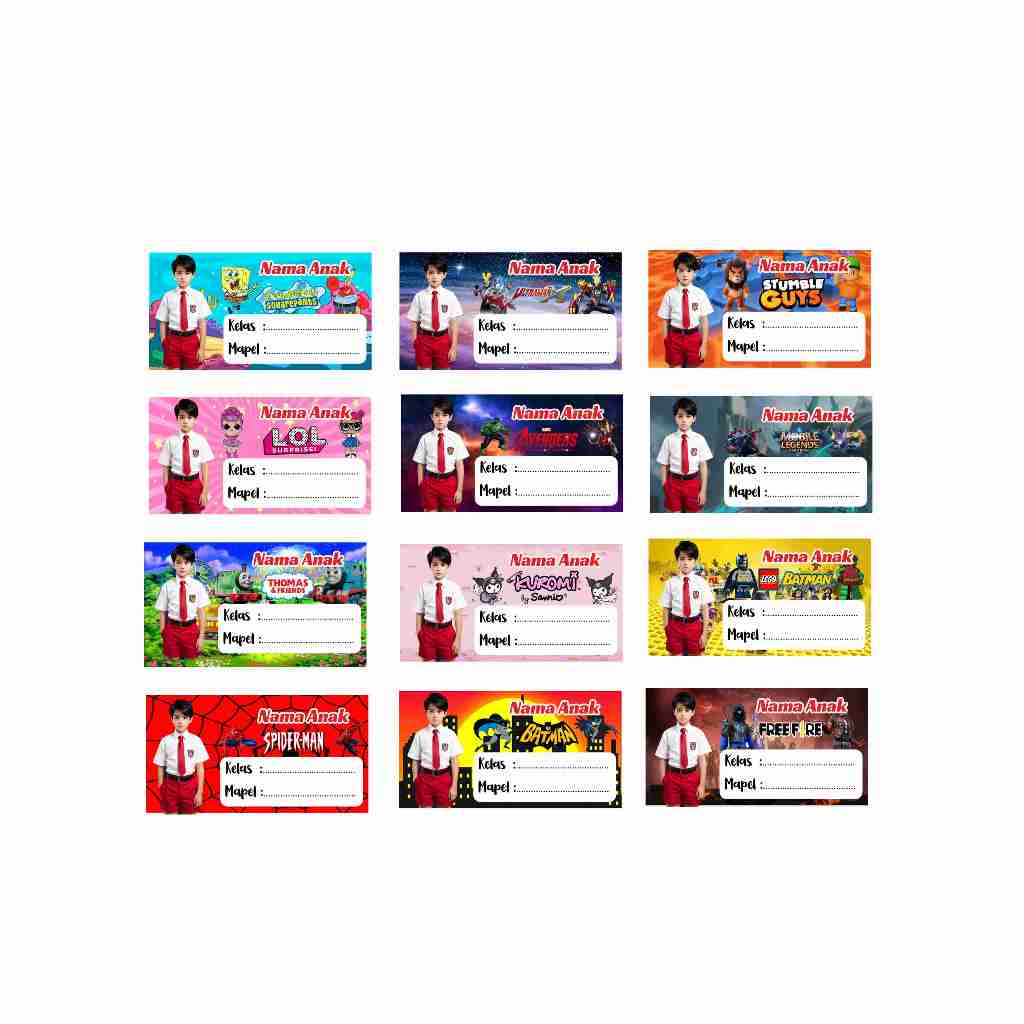 Jual STIKER MAPEL NAMA MATA PELAJARAN / STIKER BUKU PELAJARAN BISA ...