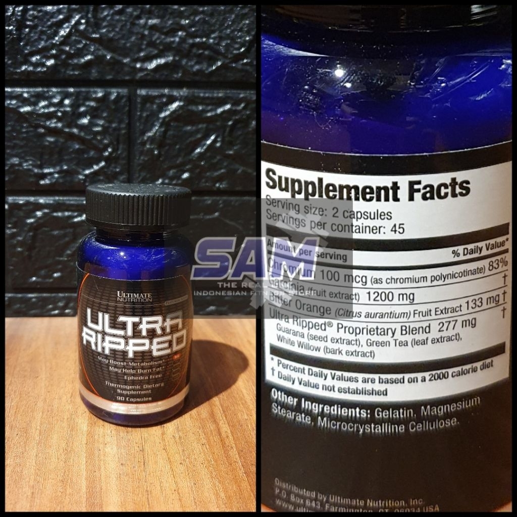 Jual Suplemen Fitness ULTIMATE Ultra Ripped 90 kapsul Fat Burner ...