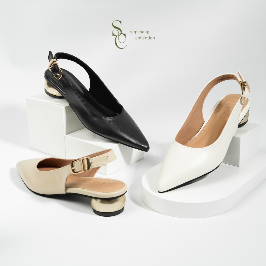 Jual SEPASANG COLLECTION Jessie Mules Wanita Heels Hak 3 Cm | Shopee ...