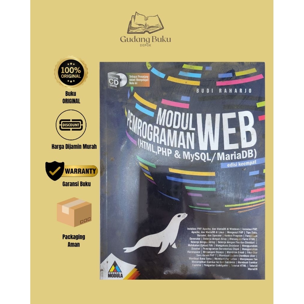 Jual Modul Pemrograman WEB HTML, PHP & MYSQL + CD Edisi Keempat | Shopee Indonesia