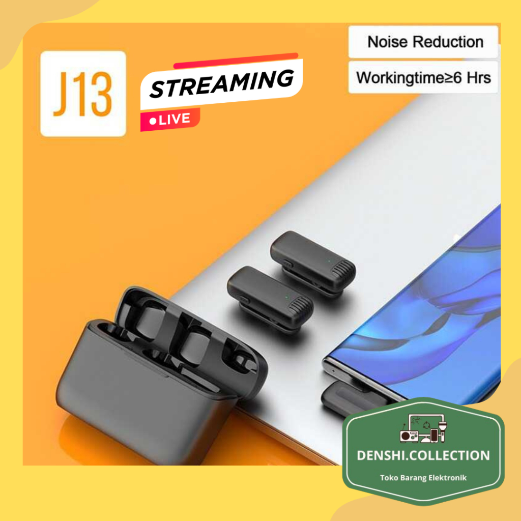 Jual SENXIN Wireless Lavalier Microphone Podcast Live 2.4G USB Type C 2 Mic - J13 I Mic Live ...