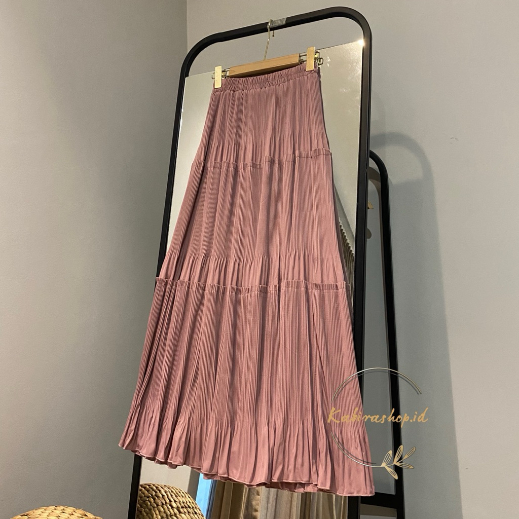 Jual Kabira - PLEATED SKIRT - Rok Plisket Cabang Wanita - Layer SKirt ...
