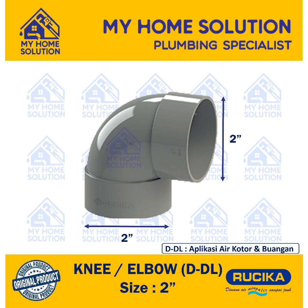 Jual KNEE | ELBOW | KENI 2" RUCIKA Tipe D-DL | Shopee Indonesia