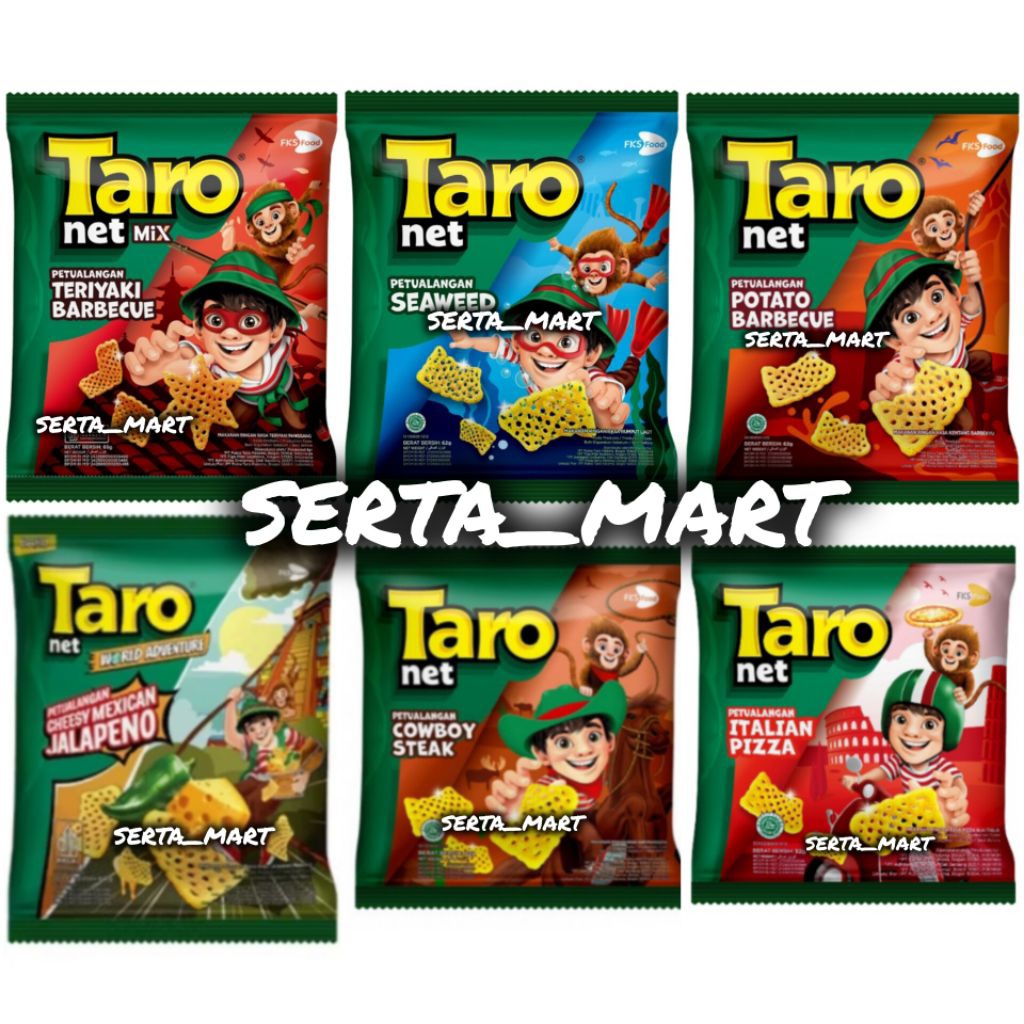 Jual Taro Net 32gr / 62gr / 115gr - Taro Seaweed / Cheesy Mexican ...