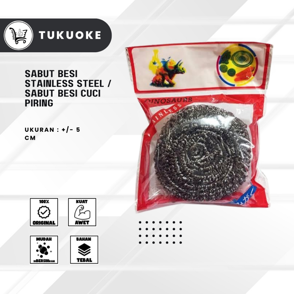 Jual SABUT BESI STAINLESS STEEL / SABUT BESI CUCI PIRING / KAWAT CUCI ...