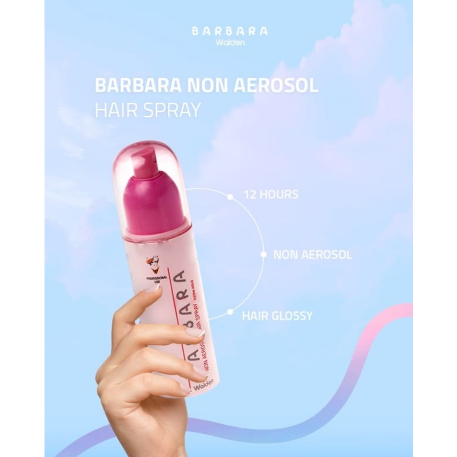 Jual Barbara Hair Spray Non Aerosol 168ml Hairspray Rambut Tahan Lama ...