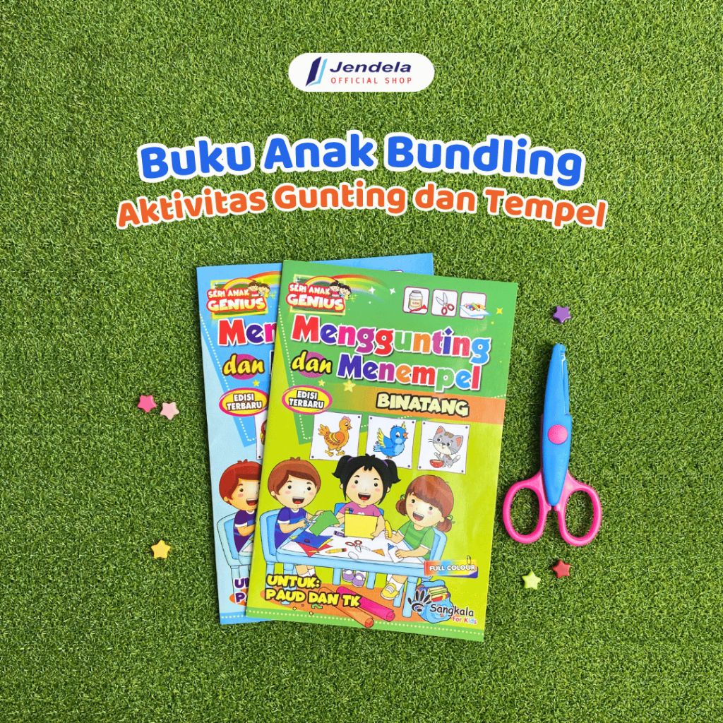 Jual (Isi 2 Buku) Buku Anak TK Permulaan Belajar Bermain Sambil Belajar Fun & Simple Menggunting ...