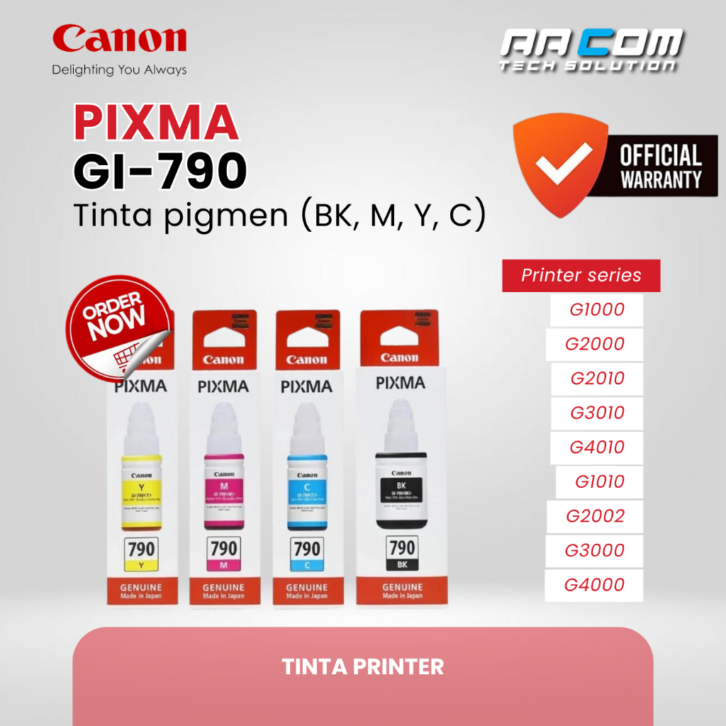 Jual TINTA CANON GI 790 GI-790 ORIGINAL TINTA PRINTER | Shopee Indonesia