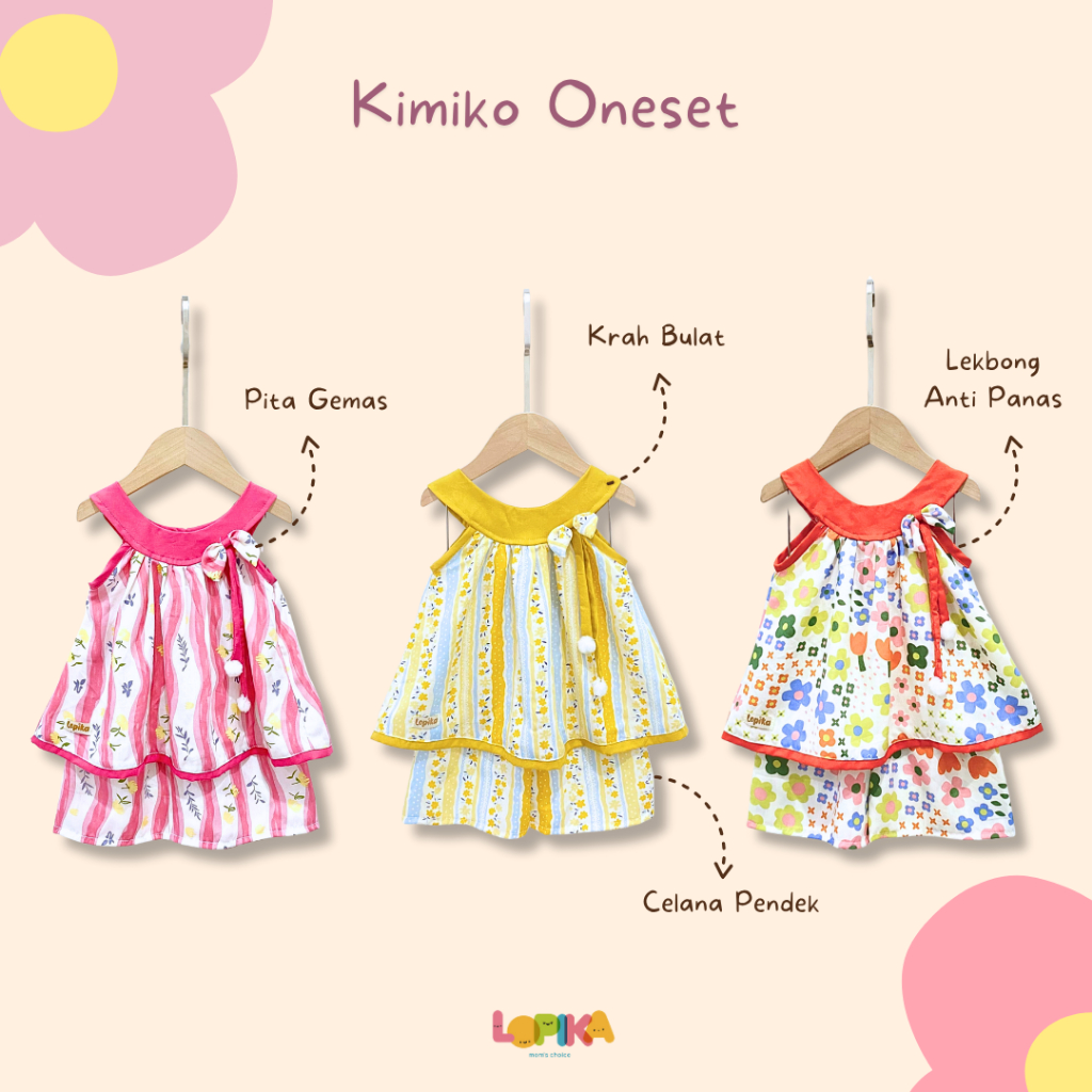 Jual KIMIKO - Oneset Celana Pendek Rayon Premium Anak Perempuan Balita ...