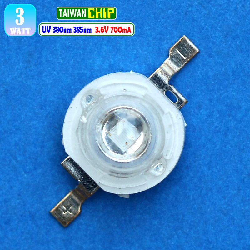 Jual HPL 3W Led 380nm 385nm UV UltraViolet Lampu Led Pengering Curing ...