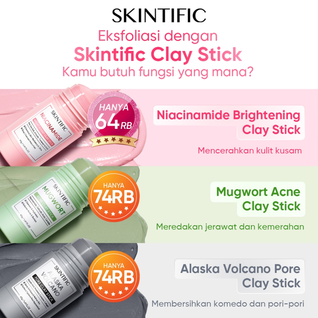 Jual [SKINTIFIC CERTIFIED] Mugwort & Alaska Volcano & Niacinamide ...