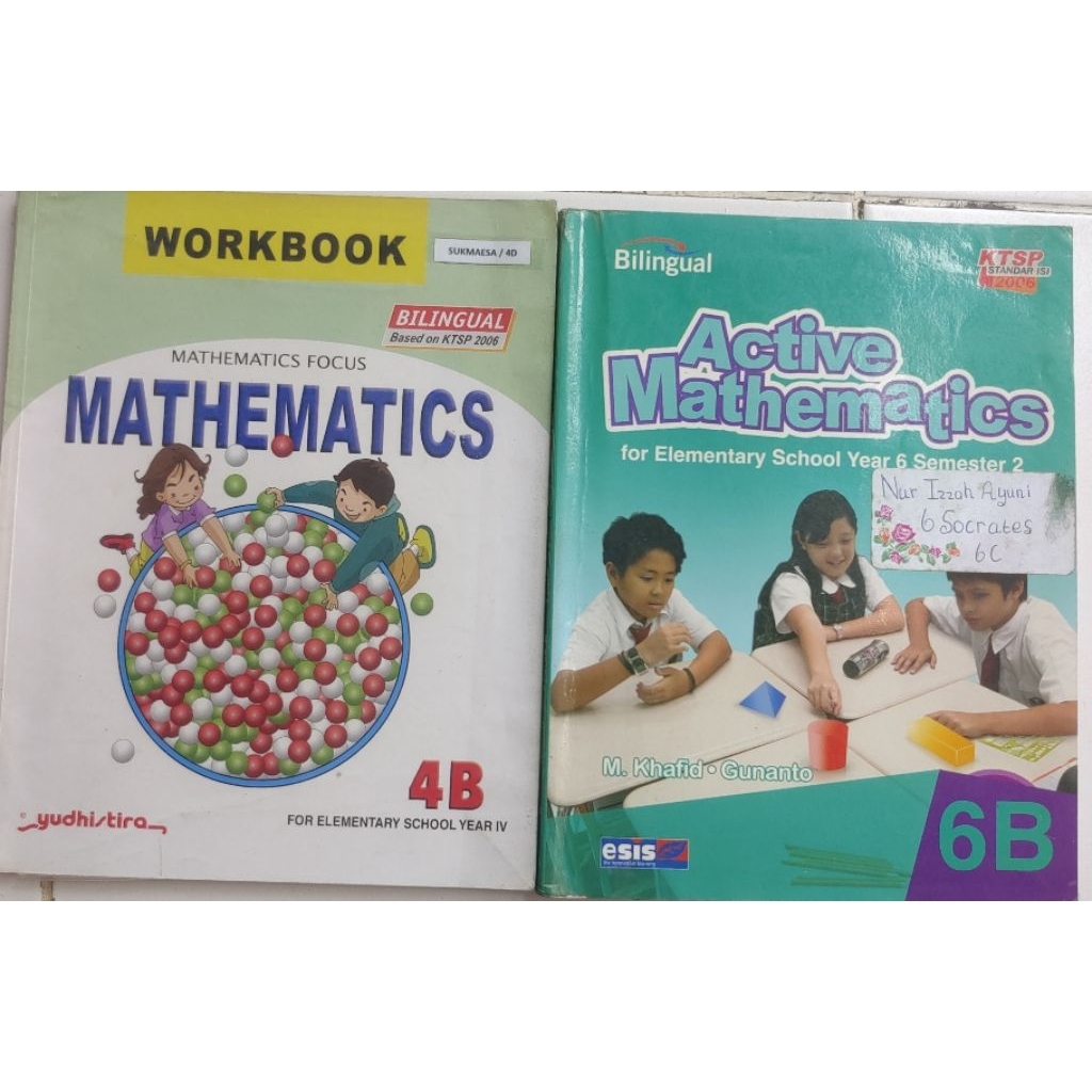 Jual BUKU MATHEMATICS WORKBOOK & ACTIVE MATHEMATICS BILINGUAL ORIGINAL ...