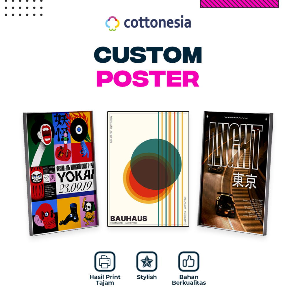 Jual Cetak Poster custom aesthetic. Poster kekinian, Poster Custom ...