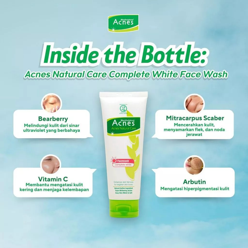 Jual ACNES Facial Wash Complete White - Oil Control - Yoghurt - Deep ...