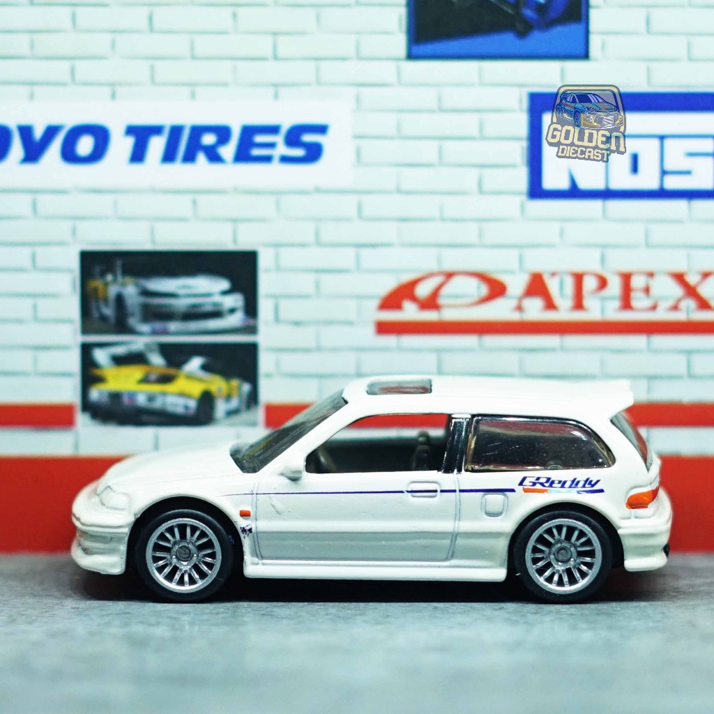 Jual HOT WHEELS 90 HONDA CIVIC EF GREDDY WHITE + SWAP WHEELS (GOOD ...