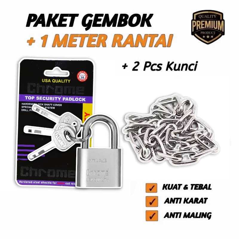 Jual CUCI GUDANG!!! Paket Murah Gembok 30mm Shisuka Pendek Bonus Kunci ...