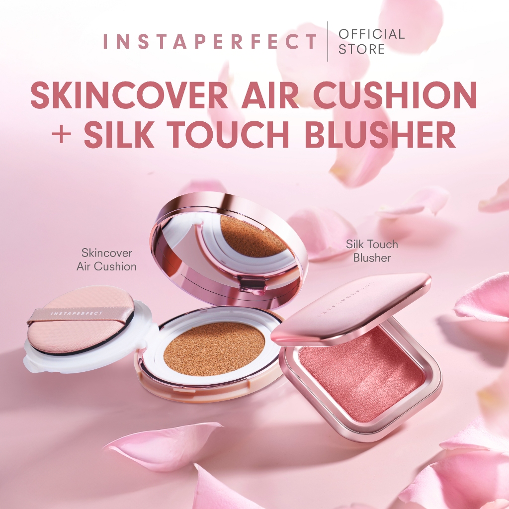 Jual Instaperfect Base & Blush Daily Set- Skincover Air Cushion & Silk ...