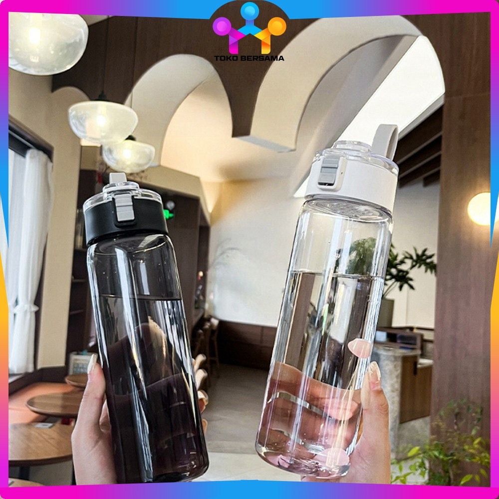 Jual EC Botol Minum Putih Transparan 800ML BPA FREE / Botol Minum ...