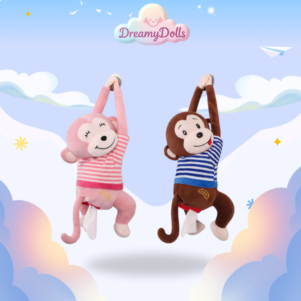 Jual DreamyDoll's Tempat Tisu Boneka Monyet Gantung / Tempat Tisu ...