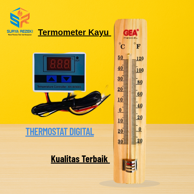 Jual Paket Termostat Digital thermostat digital Termometer kayu ...