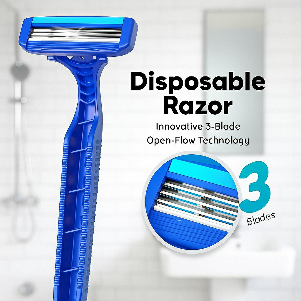 Jual Pisau Cukur Jenggot Kumis 3 Mata Silet dengan Aloe Strip Beard Shaver Shaving Moustache ...