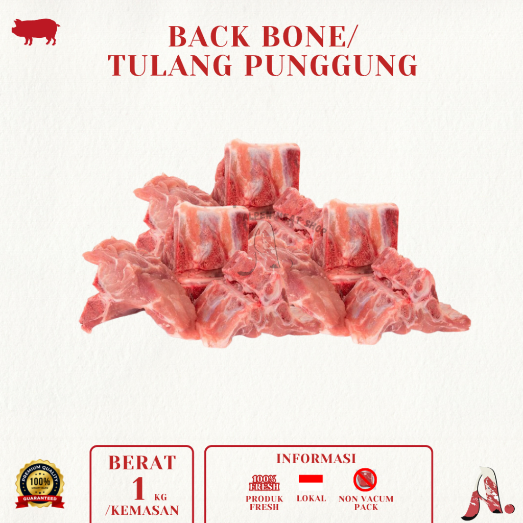 Jual Tulang Punggung Babi / Pork Back Bone / Tulang Kaldu / Daging Babi ...