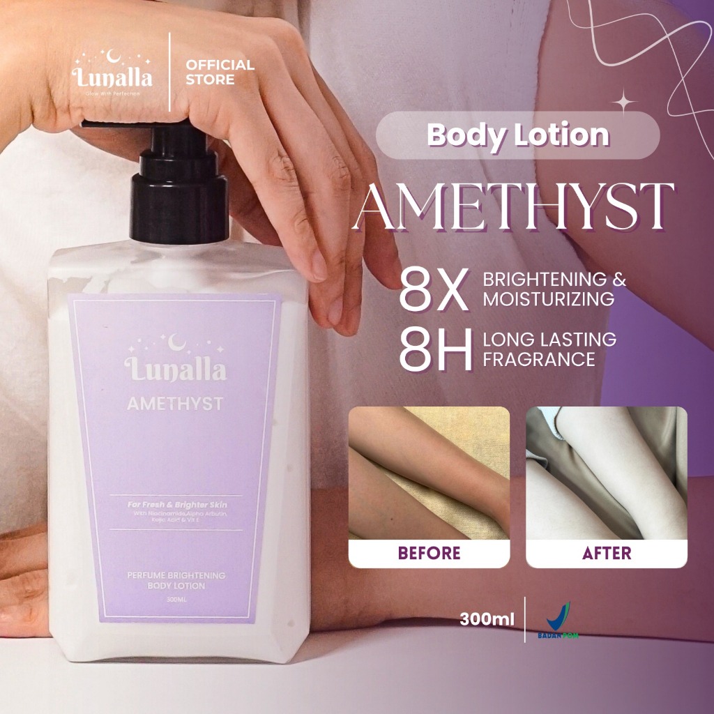 Jual LUNALLA Amethyst Body Lotion Parfum Brightening Handbody 300ml ...