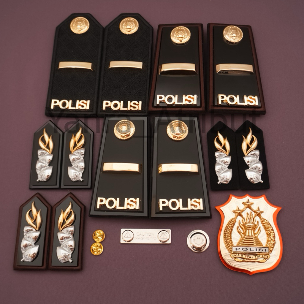 Jual Paket Pangkat Ipda / Pangkat Perwira Polri PDH PDU Monogram ...