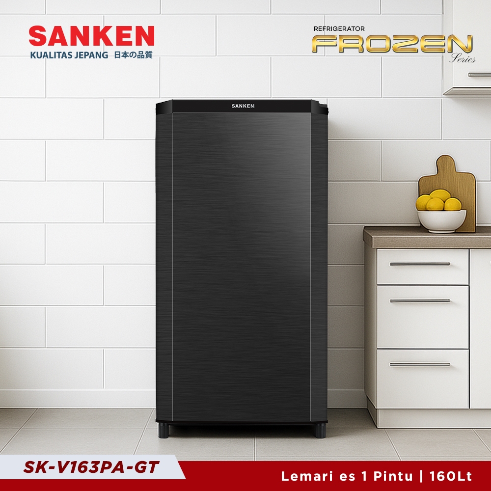 Jual Sanken Kulkas Satu Pintu SK-V163PA-GT Grey Titanium | Shopee Indonesia