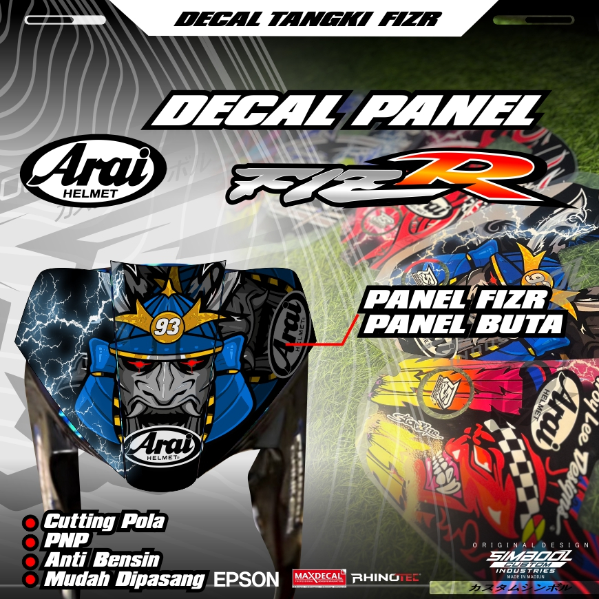 Jual Sticker panel depan full f1zr virall!! SUDAH POTONG POLA PNP FIZR ...