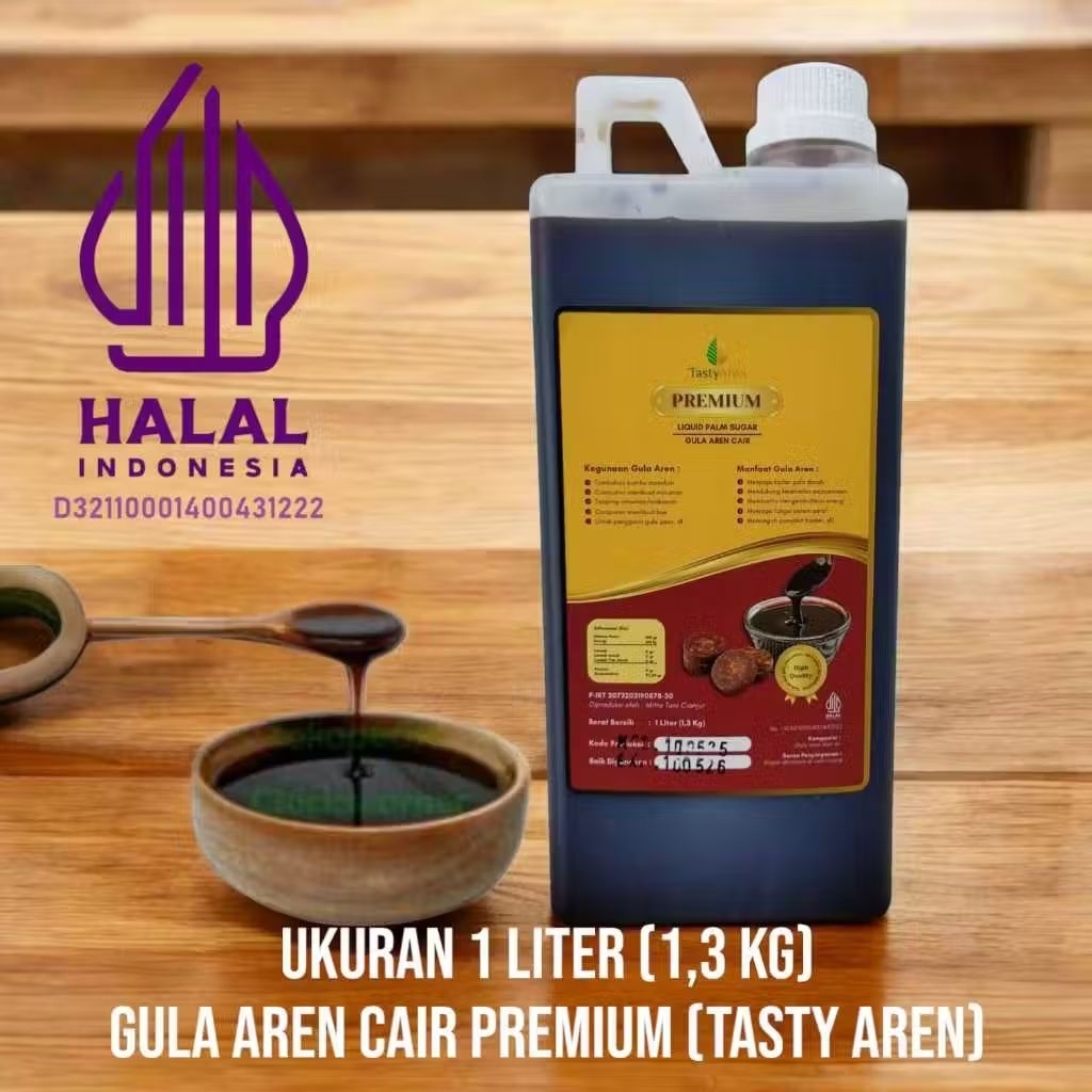 Jual Gula Aren Cair Jerigen Premium 1 Liter 1,3kg Merk Random | Shopee ...