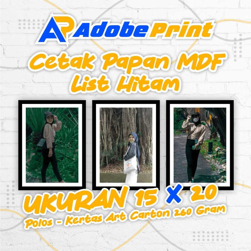 Jual CETAK FOTO/HIASAN DINDING [ 20 x 30 CM + LIST HITAM ] BINGKAI ...