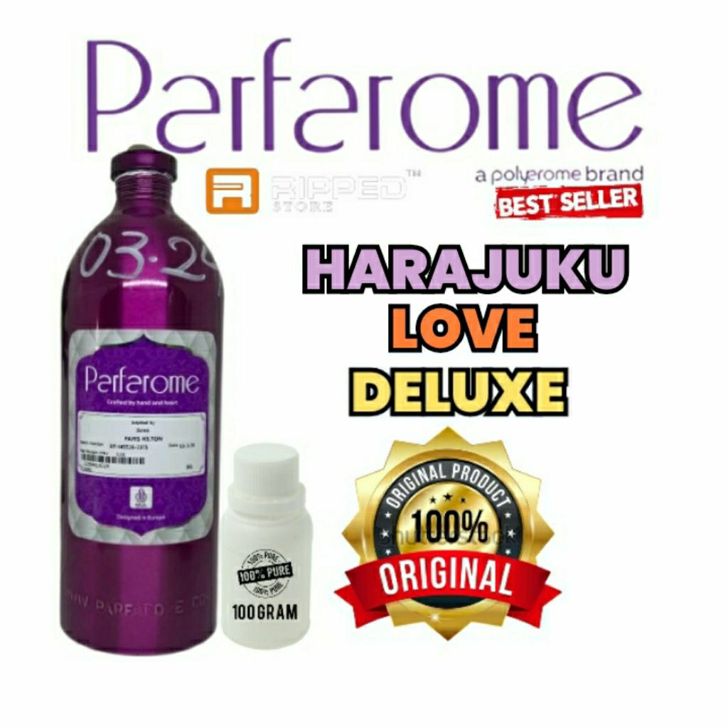 Jual 100ML Bibit Parfum Murni Deluxe Harajuku Love Original Parfarome ...