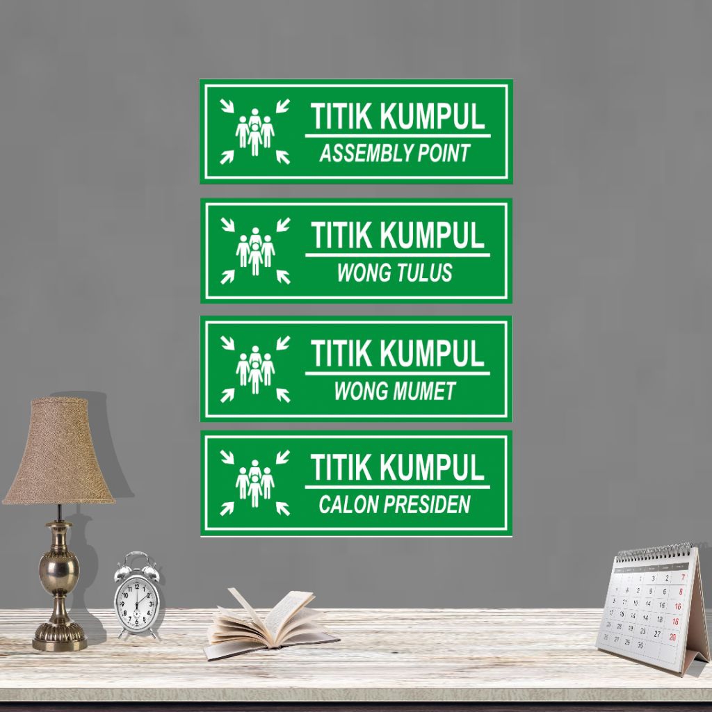Jual SIGN TITIK KUMPUL LUCU PAJANGAN DINDING/PINTU KAMAR 10X30 PAPAN ...