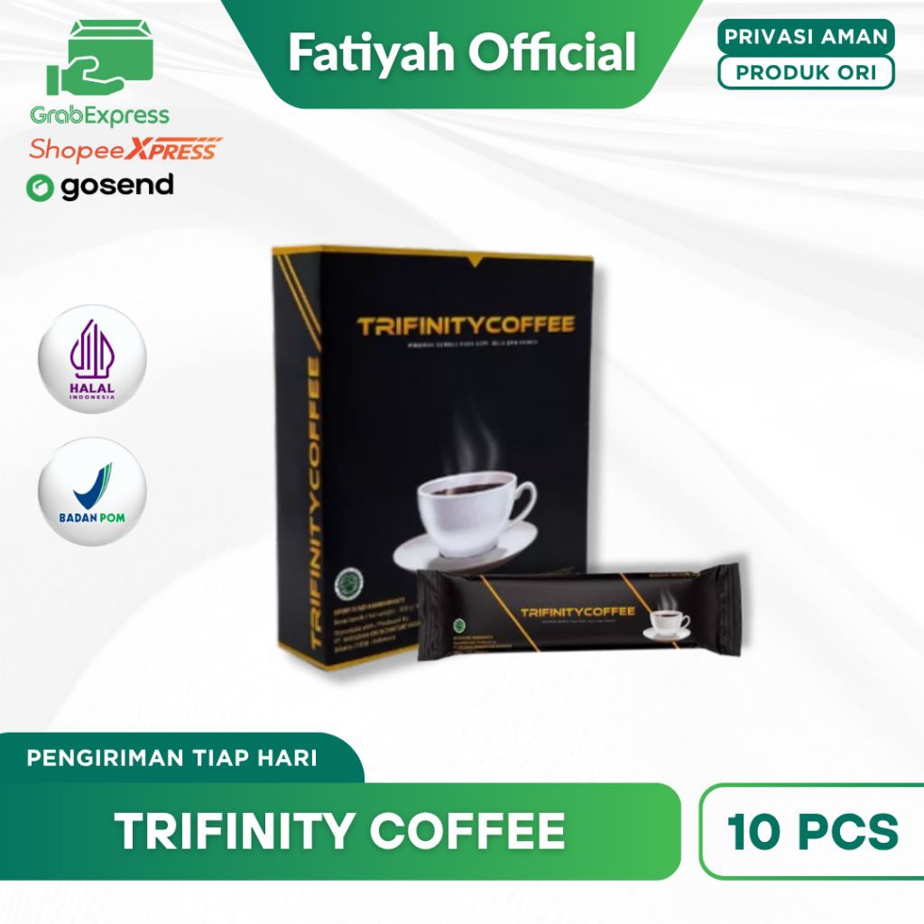 Jual TRIFINITY COFFEE 1 BOX ISI 10 SACHET KOPI PENAMBAH STAMINA PRIA ...