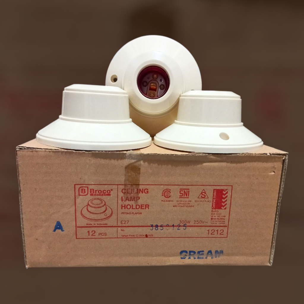 Jual FITTING LAMPU PLAFON BROCO 1212 - Ceiling Lamp Holder Broco 1212 ...