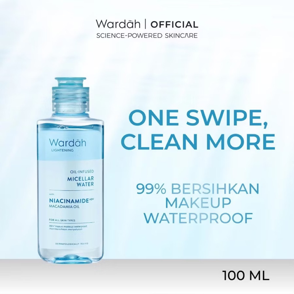 Jual Wardah Lightening Oil-Infused Micellar Water 100ml - Make Up ...