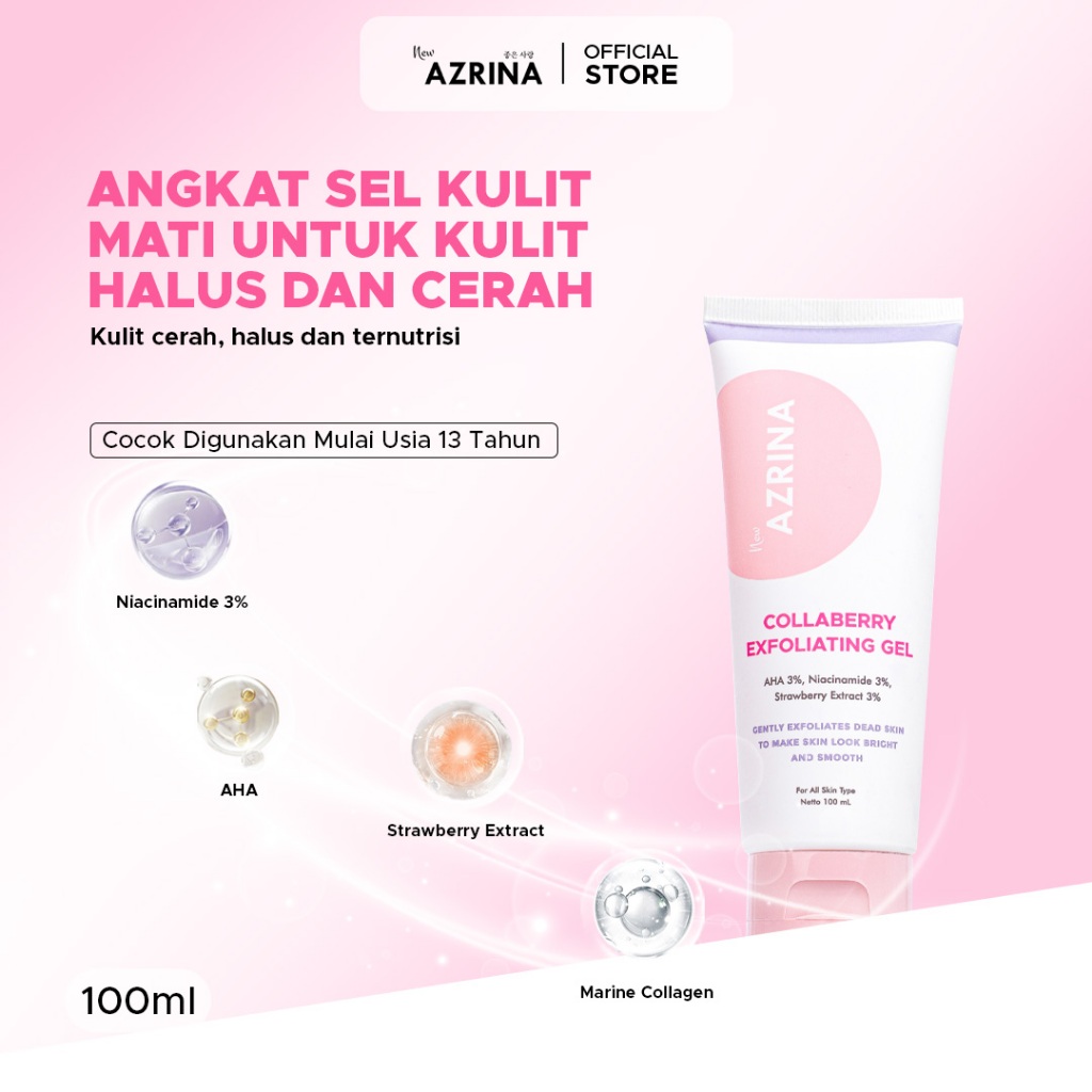Jual [SPECIAL OFFER] Azrina Collaberry Exfoliasi Gel - Skincare Untuk ...