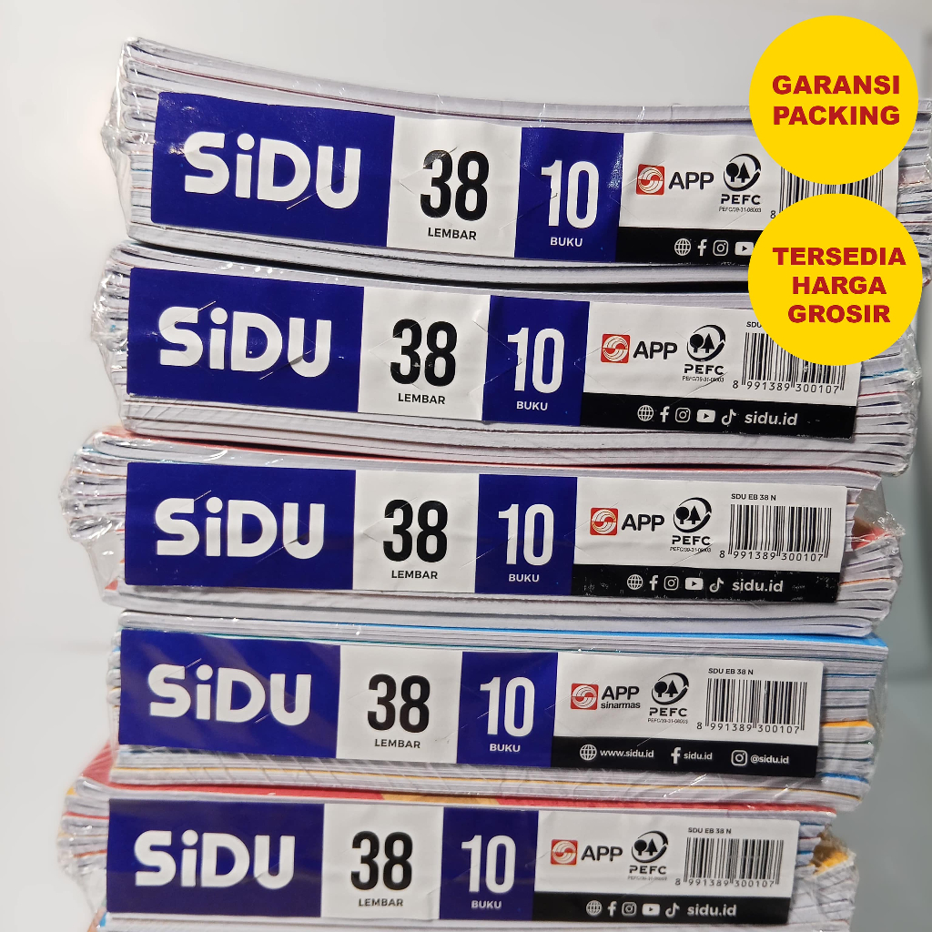 Jual BUKU TULIS SIDU ISI 38 LEMBAR-10 BUKU | Buku Sekolah / Kantor ...