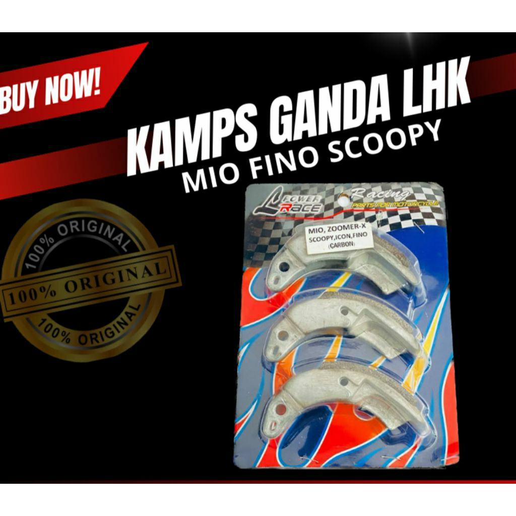Jual Kampas ganda bahan varbon merk LHK motor Nmax / Mio | Shopee Indonesia