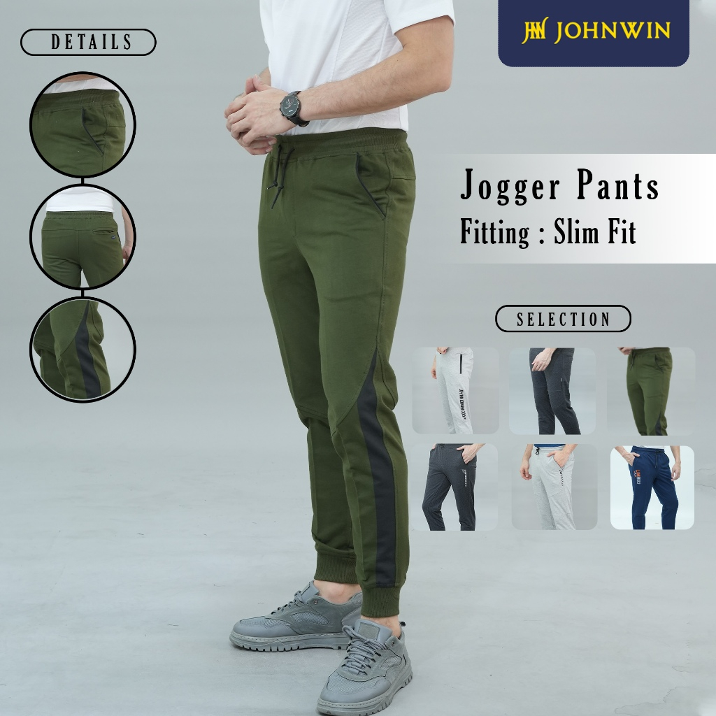 Jual Johnwin - Celana Jogger - Celana Panjang - Celana Pria | Shopee Indonesia