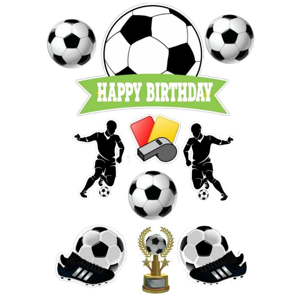 Jual TOPPER CAKE ULANG TAHUN / HIASAN KUE FOOTBALL SEPAK BOLA | Shopee ...