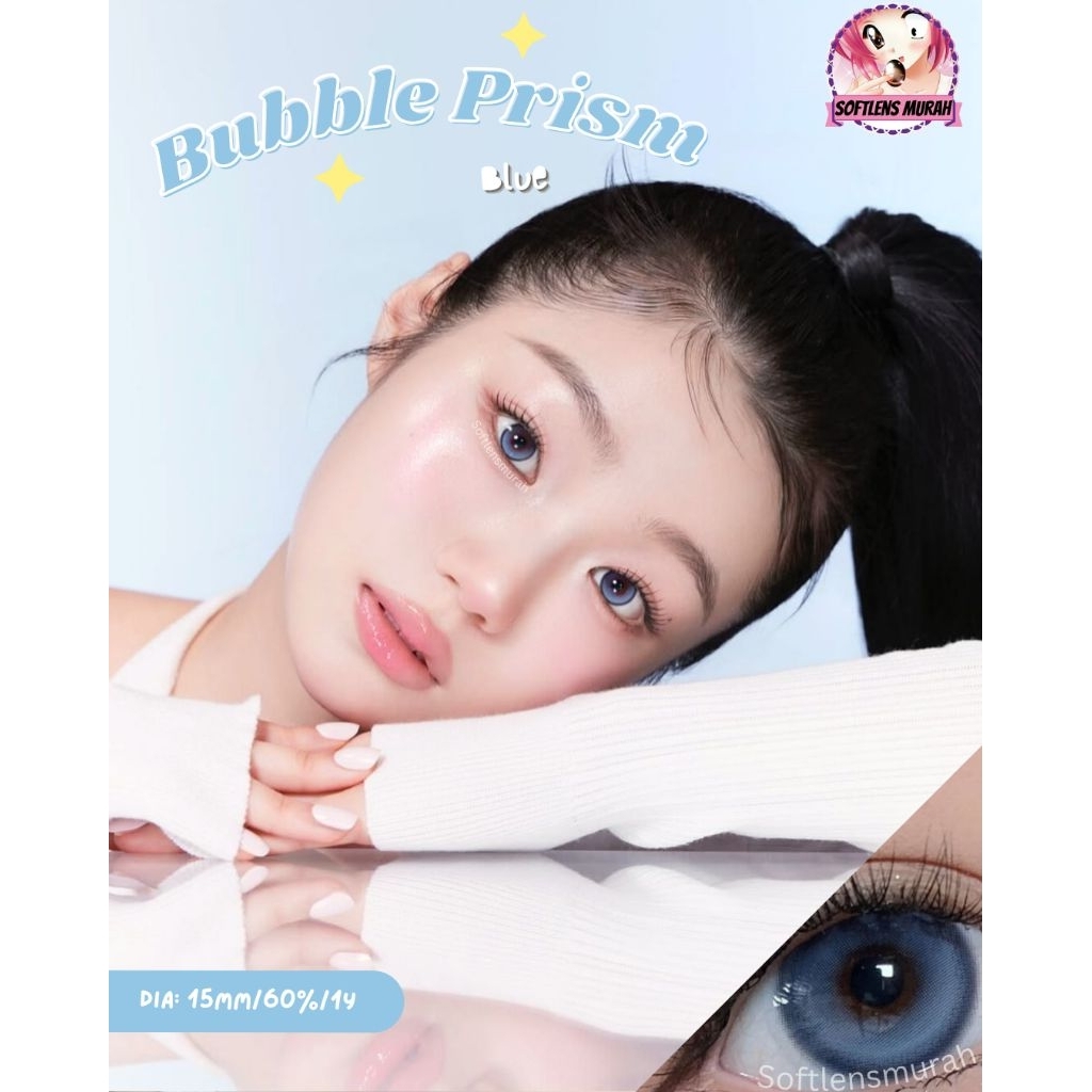 Jual ORIGINAL Bubble prism Blue original softlens korea softlens biru ...